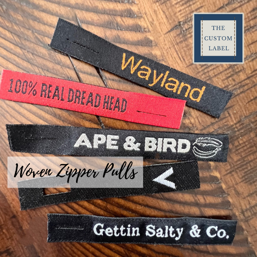 Woven Zipper Pulls - The Custom Label High Quality – Custom Couture ...