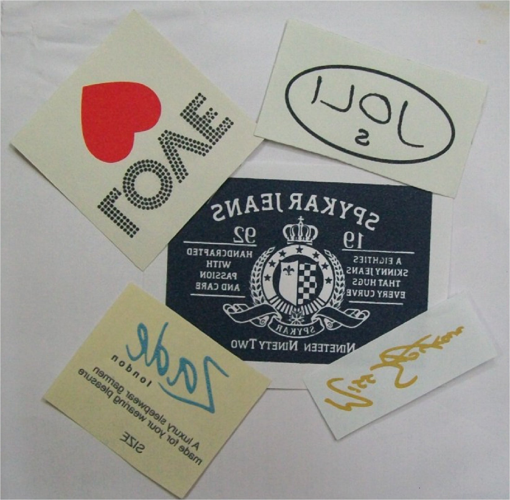 Tagless Iron On Labels - Opaque Material - Apply to ANY Colored Fabric ...